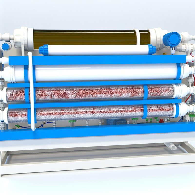RO Unit 1 Stage / 2 Stage Hollow Fiber Ultrafiltration Membrane ...